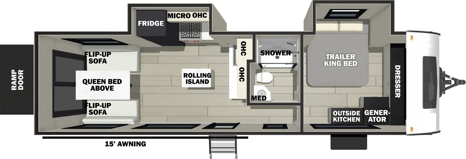 Vengeance Rogue Armored Travel Trailers Floorplans - Forest River RV
